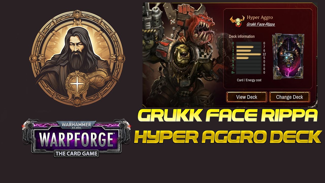 Grukk Face-Rippa Hyper Aggro Deck || Warhammer 40,000: Warpforge - YouTube