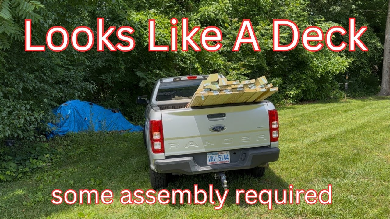 Freestanding Deck Build - YouTube