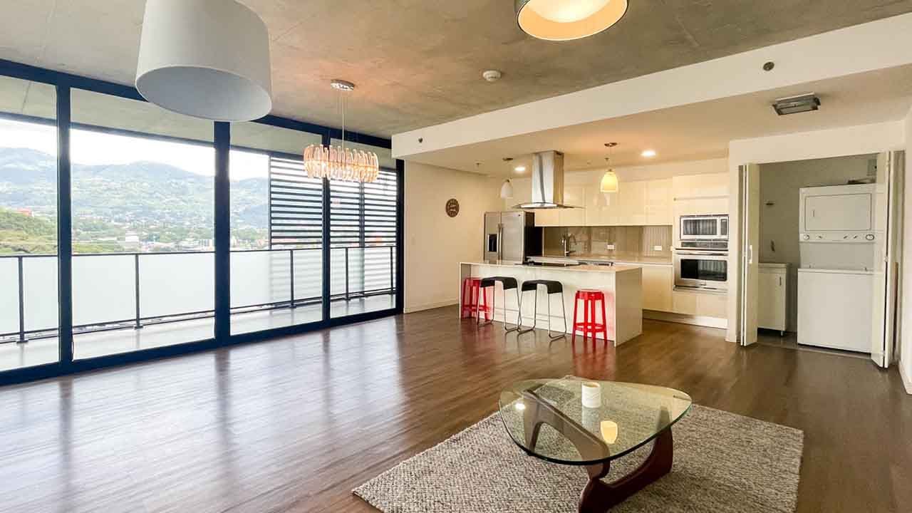 LIVE TOUR - The Glam: Great Corner Apartment at Escazú Village - YouTube