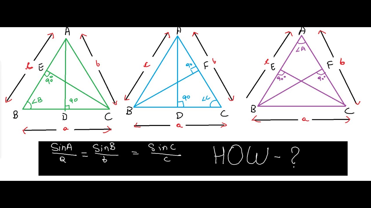prove of sine formula of triangle - YouTube