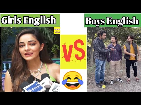 Girls English Vs boys English // Dunk meme - YouTube