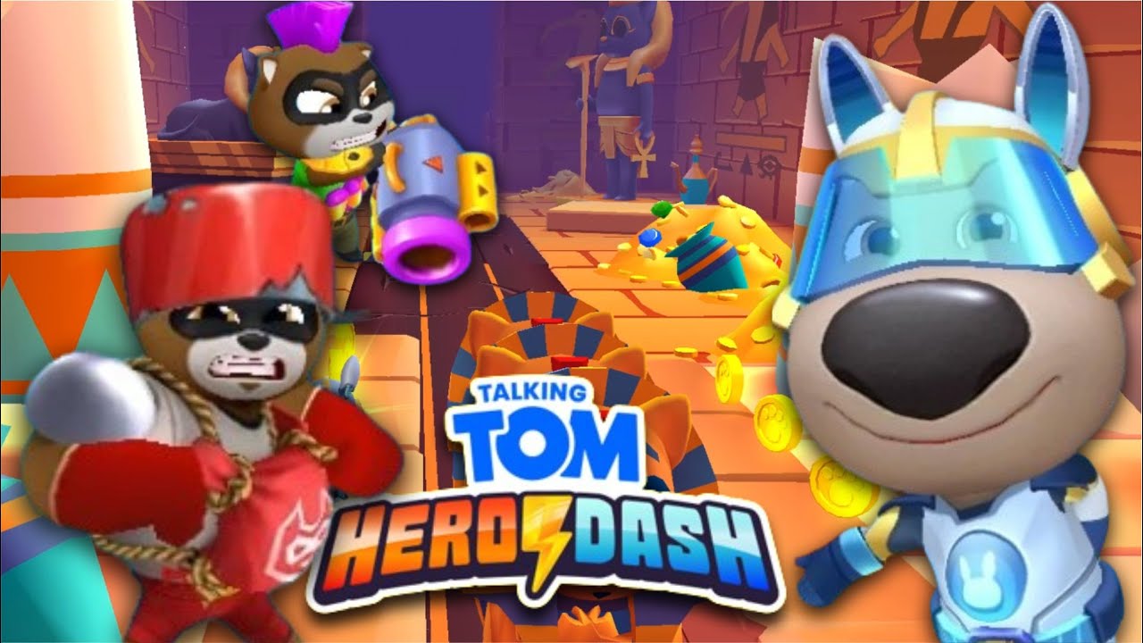 Talking Tom Hero Dash | Rabbit Ben | FHD Full Screen Walkthrough ...