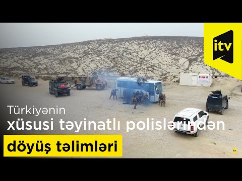 Türkiyənin xüsusi təyinatlı polislərindən  döyüş təlimləri