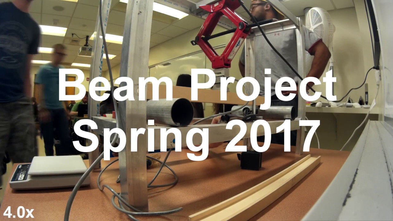 Engineering 1201 Beam Project UNCC - YouTube