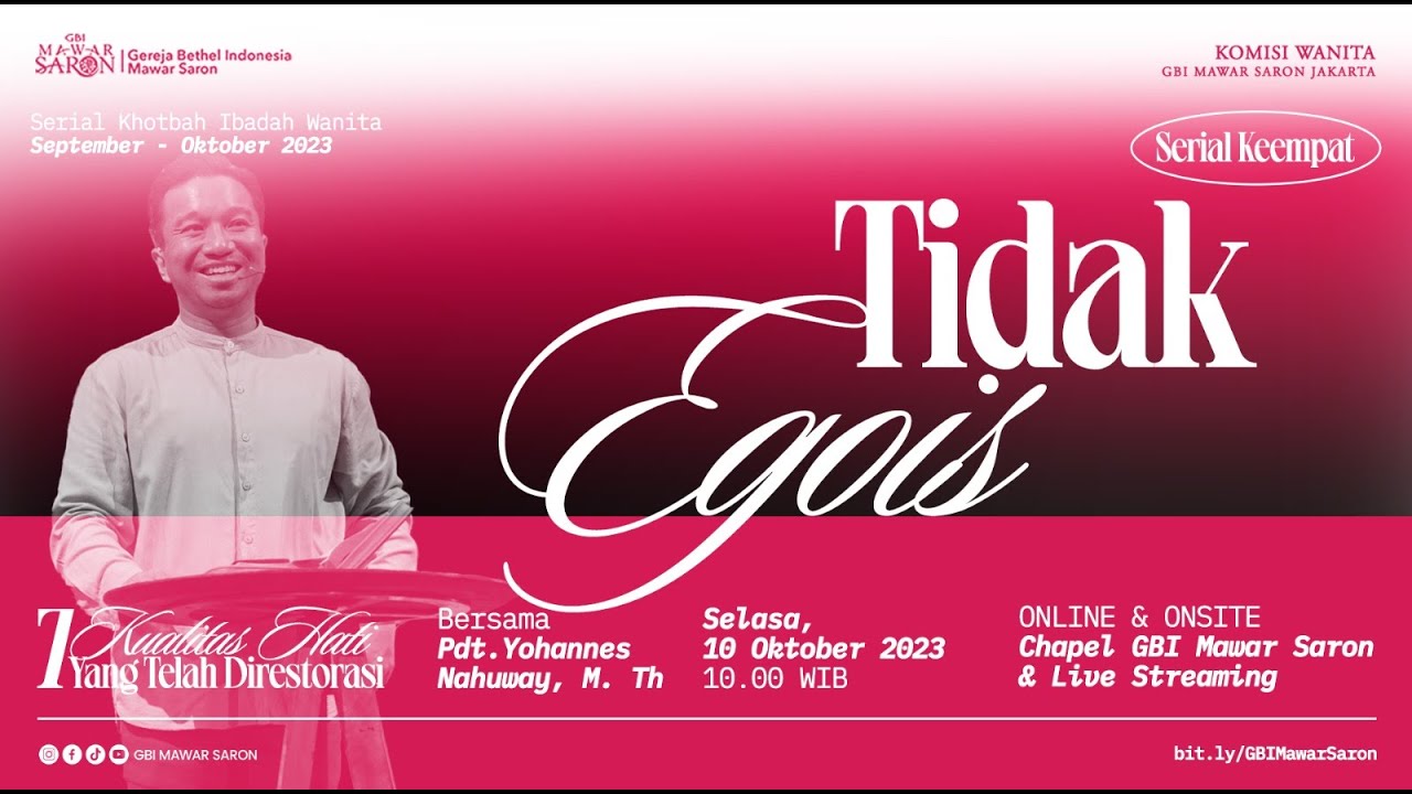 Ibadah Wanita Bethel Indonesia GBI Mawar Saron - 10 oktober 2023 - YouTube