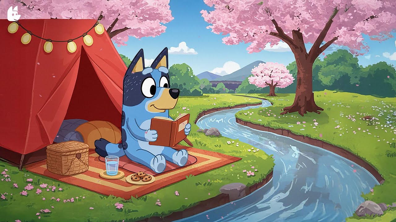 Bluey’s Relaxing Springtime Picnic 🌸📚 Relaxing & Smooth Music for Study ...