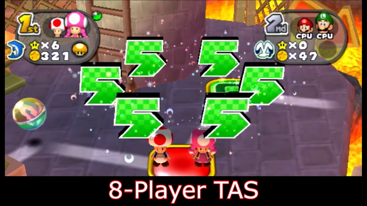 (TAS) Mario Party 7 - Bowser's Enchanted Inferno 8-Player - YouTube