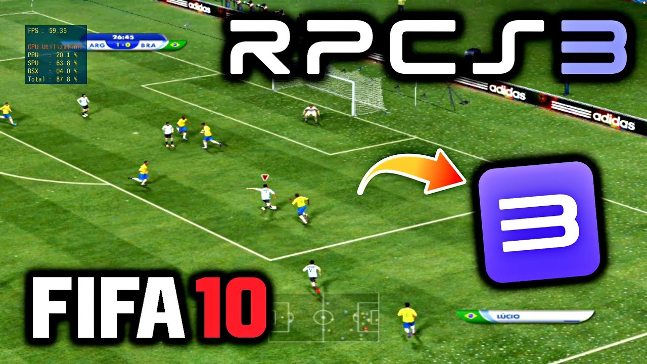 FIFA 10 WORLD CUP RPCS3 ( 60 FPS 480p ) - RPCS3 FIFA 2010 MacOS Sequoia ...