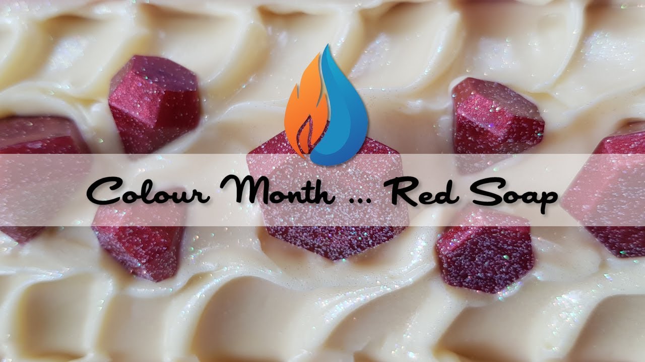 COLOURS - Making & Cutting Red Soap - YouTube