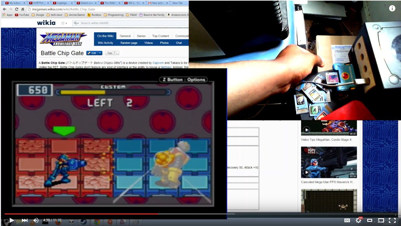 mmbn4 - Hidden battle mode! Play using real chips! - YouTube