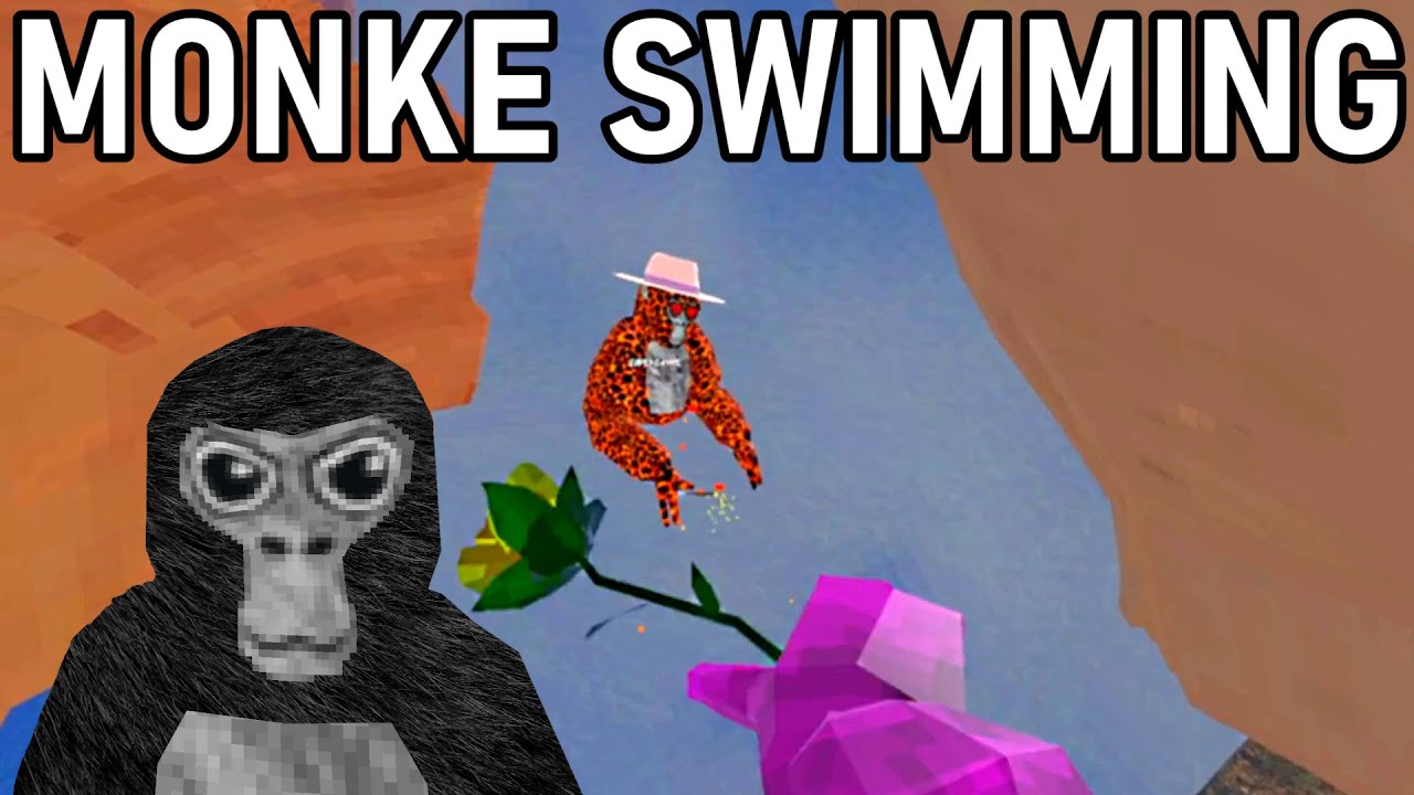 Swimming Around a Planet in Gorilla Tag (Monke Swim Custom Map) - YouTube