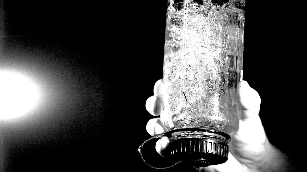 Shaking a water bottle at 7500fps! - YouTube