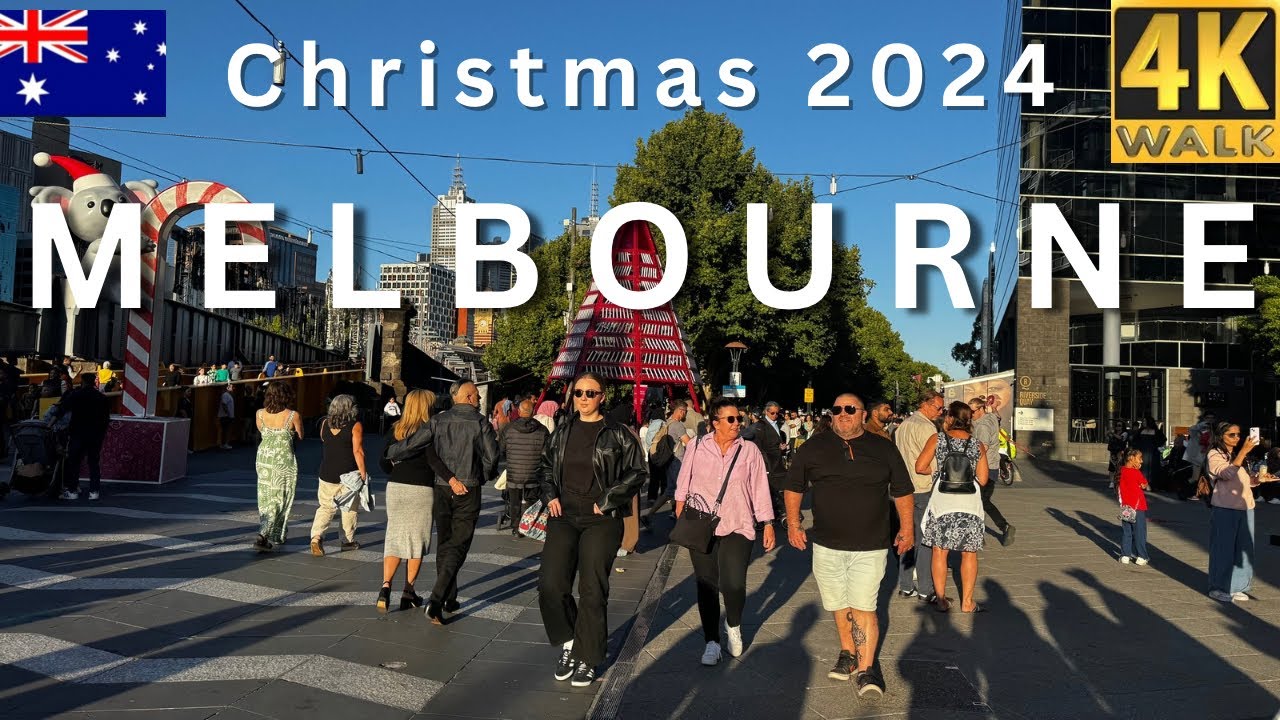 Melbourne Australia Walking Tour In December Christmas In The City Of ...