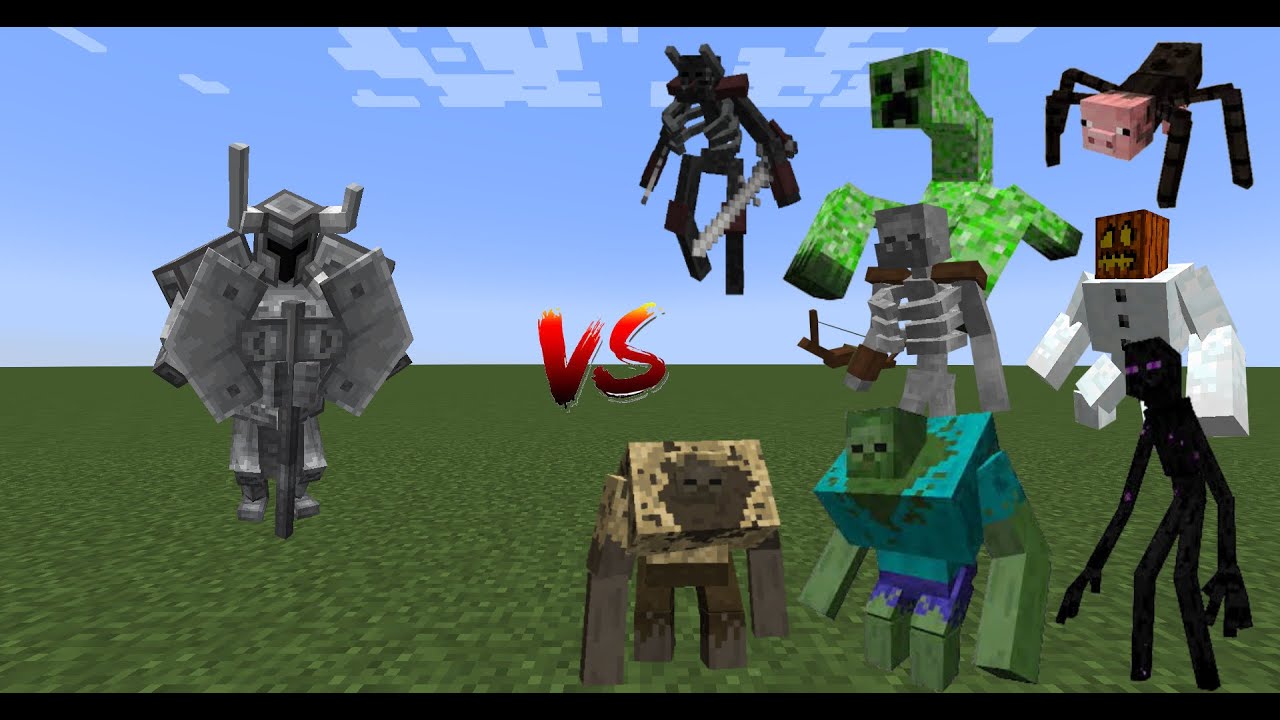 Ferrous Wroughtnaut vs Mutant Creatures (Minecraft Mob Battle Java ...