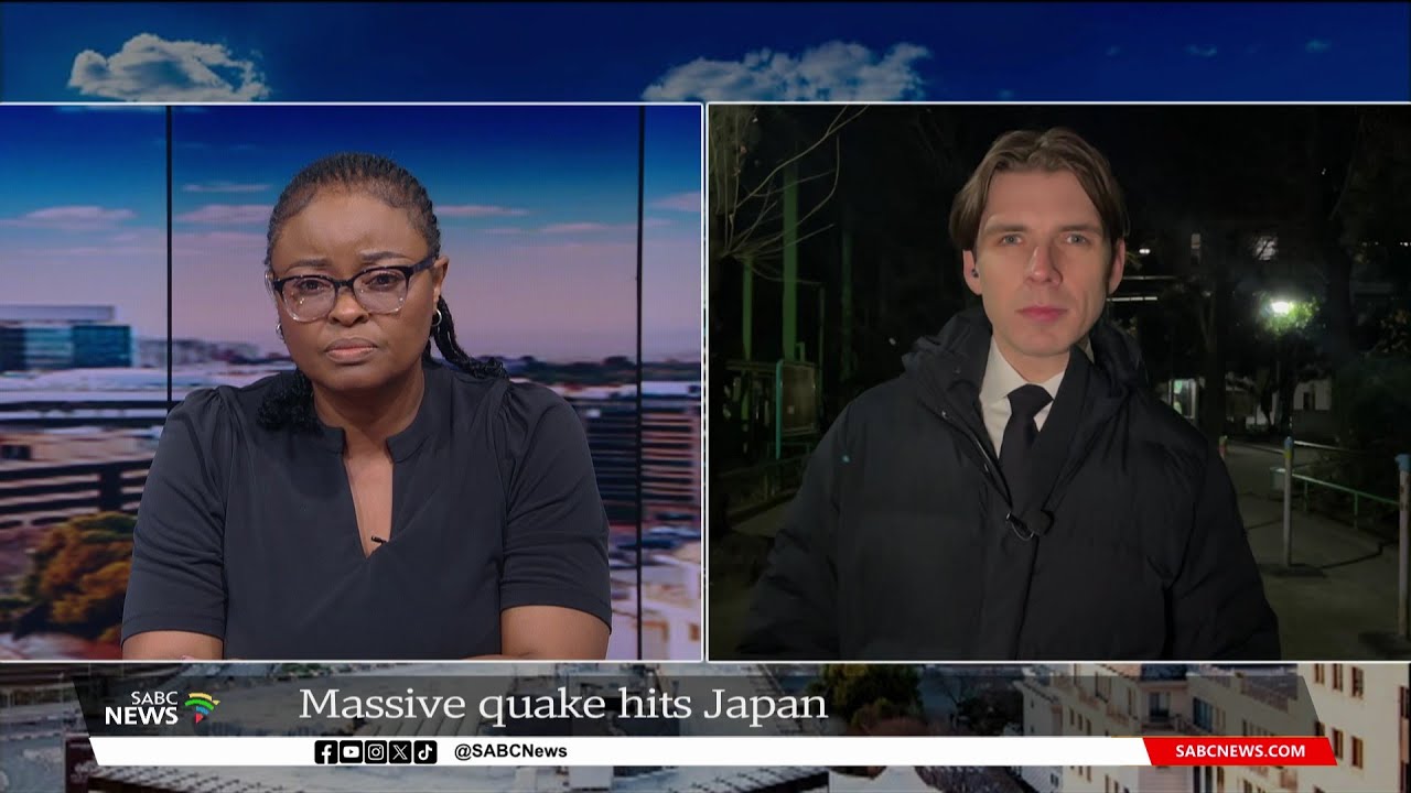 Massive quake hits Japan: Chris Gilbert reports - YouTube