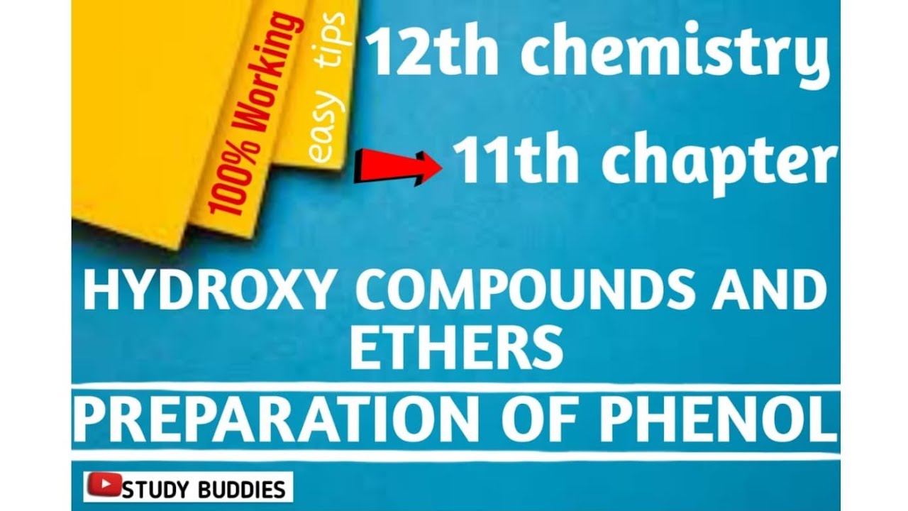 12th chemistry 11th chapter hydroxy compounds and ethers PREPARATION OF ...
