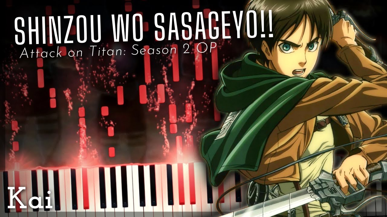 Shinzou wo Sasageyo!! - Attack on Titan S2 OP1 - [Piano] - YouTube
