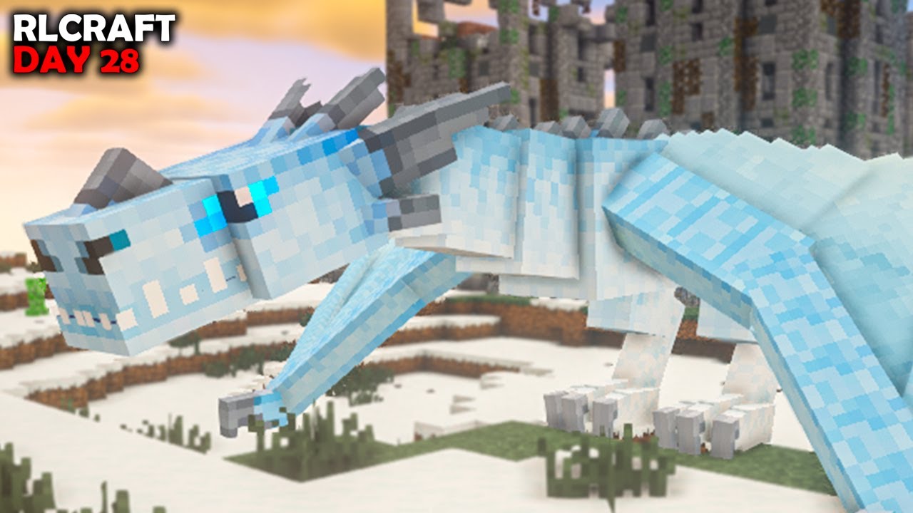 Ice Dragon Looks Majestic😍 in RLCraft | Telugu | Day 28 - YouTube