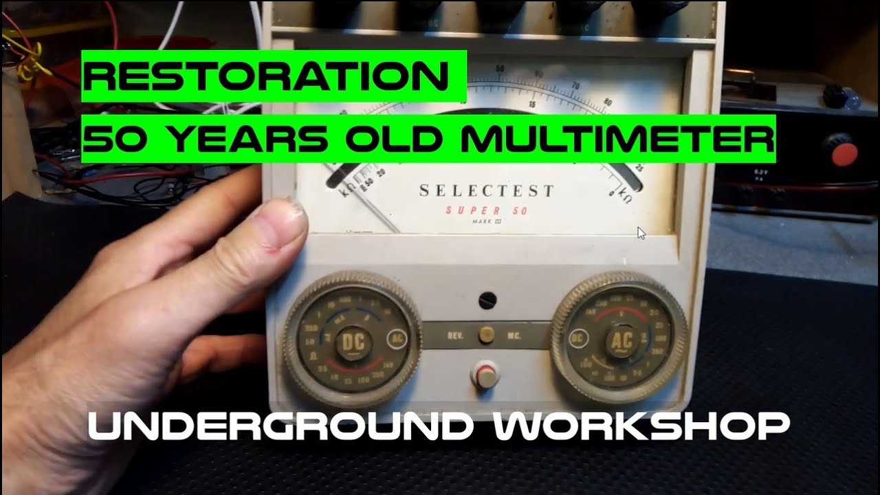 old multimeter restoration Selectest Super 50 MkIII - YouTube