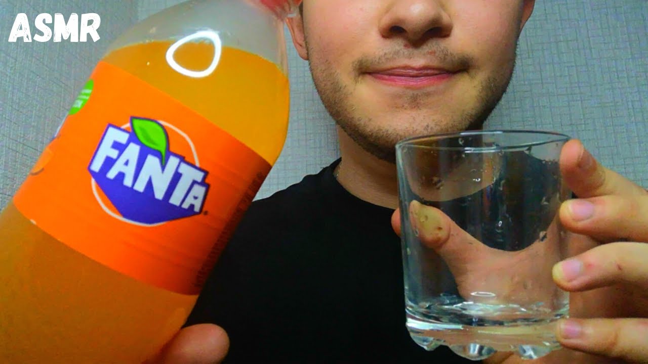 ASMR DRINKING ORANGE FANTA 🍊 FIZZY GULPING SOUNDS ~ MUKBANG - YouTube