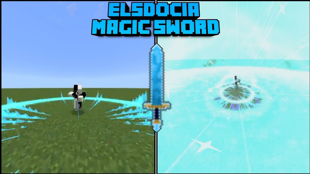 Elsdocia Magic Sword Addon For Minecraft PE/Bedrock 1.20 - YouTube