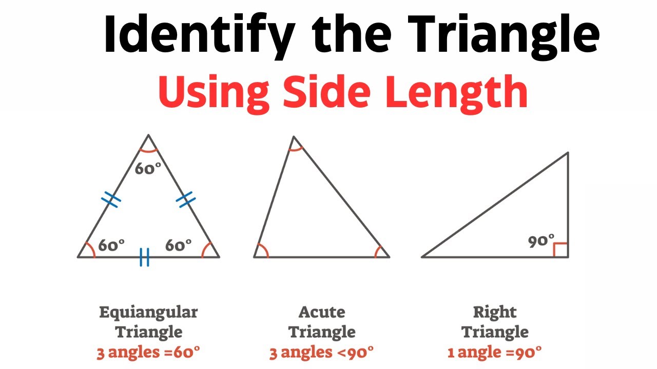 Identify A Right Triangle Using Side Length YouTube Identify A Right Triangle Using Side Length YouTube