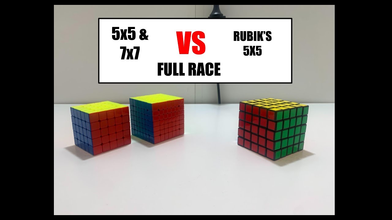 5x5 & 7x7 vs Rubik's 5x5 FULL RACE - YouTube