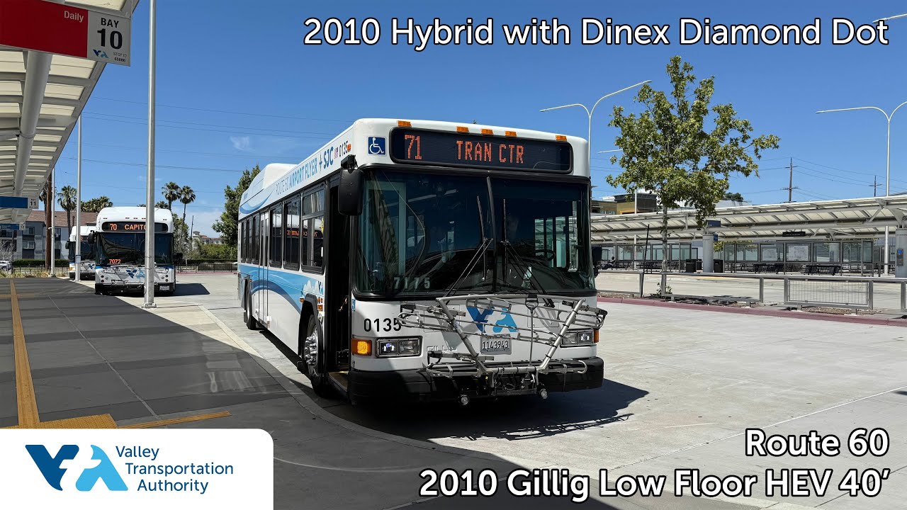 VTA 0135 on Route 60 - 2010 Gillig Low Floor Hybrid 40’ - YouTube