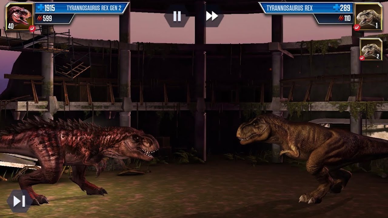 T. REX ESCAPE PACK - JURASSIC WORLD THE GAME #2 - YouTube