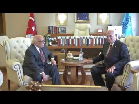 TBMM BAŞKANI İSMAİL KAHRAMAN BAKAN NABİ AVCI'YI ZİYARET ETTİ