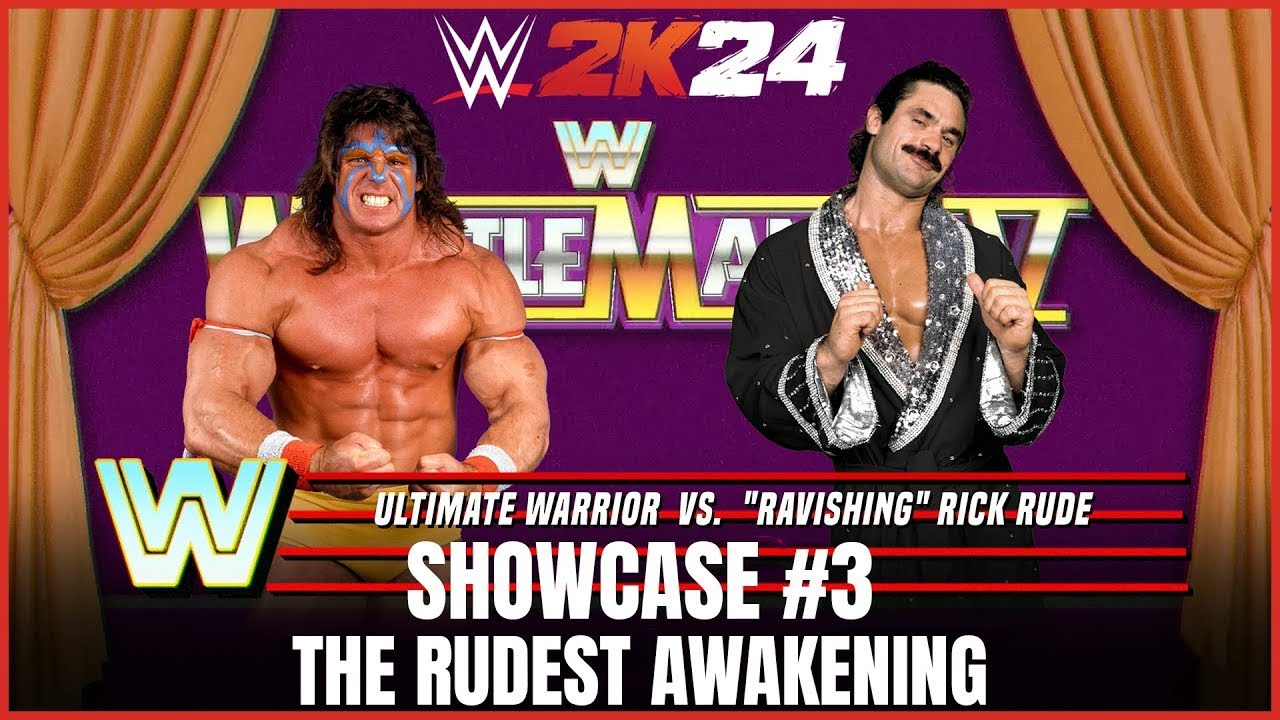 WWE 2K24 Showcase: "Ravishing" Rick Rude vs. The Ultimate Warrior ...