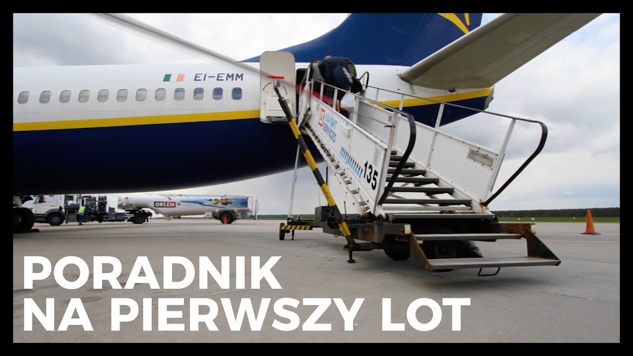 Lot samolotem - PORADNIK LOTNISKOWY - YouTube