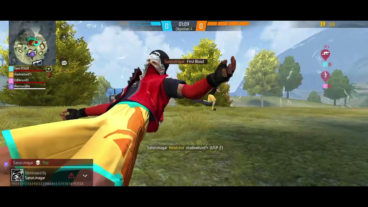 free fire gameplay prajwal subedi. - YouTube