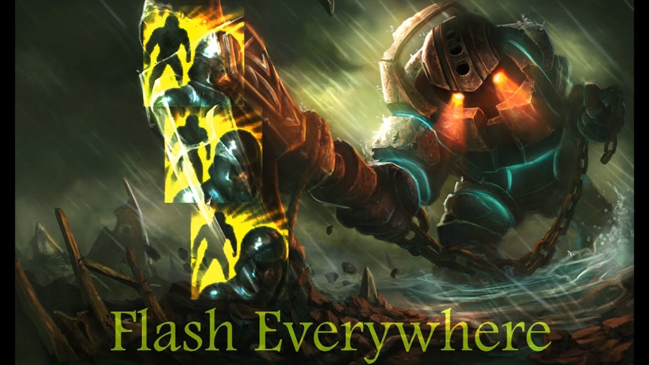 League of Legends - Nautilus Graphic Bug Flash Everywhere - YouTube