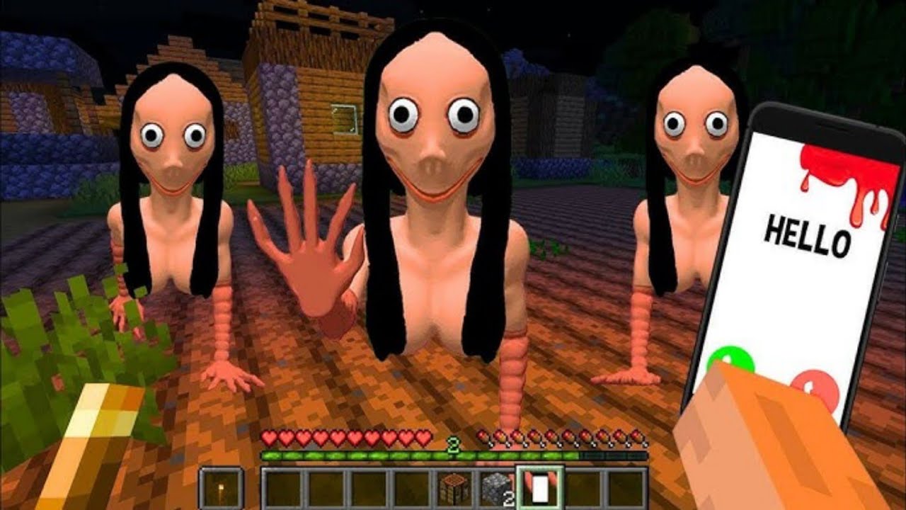 I Found Scary Momo Girl and Pennywise In Minecraft | Minecraft Horror ...