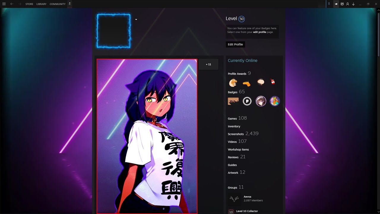 Steam: Descargar EXPOSITOR DE ARTWORK de un FONDO DE PERFIL ANIMADO ...