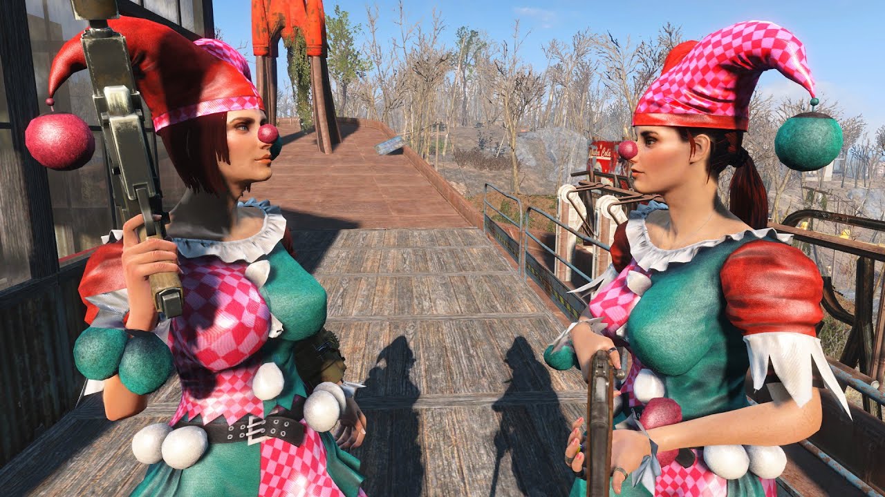 Fallout 4 -Clown Raider- mod - YouTube