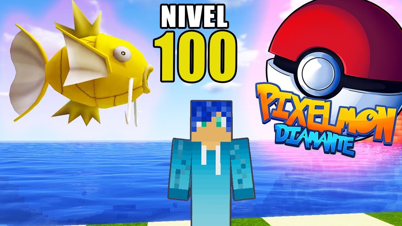 CAPTURO MAGIKARP NIVEL 100 😱😂 MUY CHETADO! | PIXELMON DIAMANTE ...