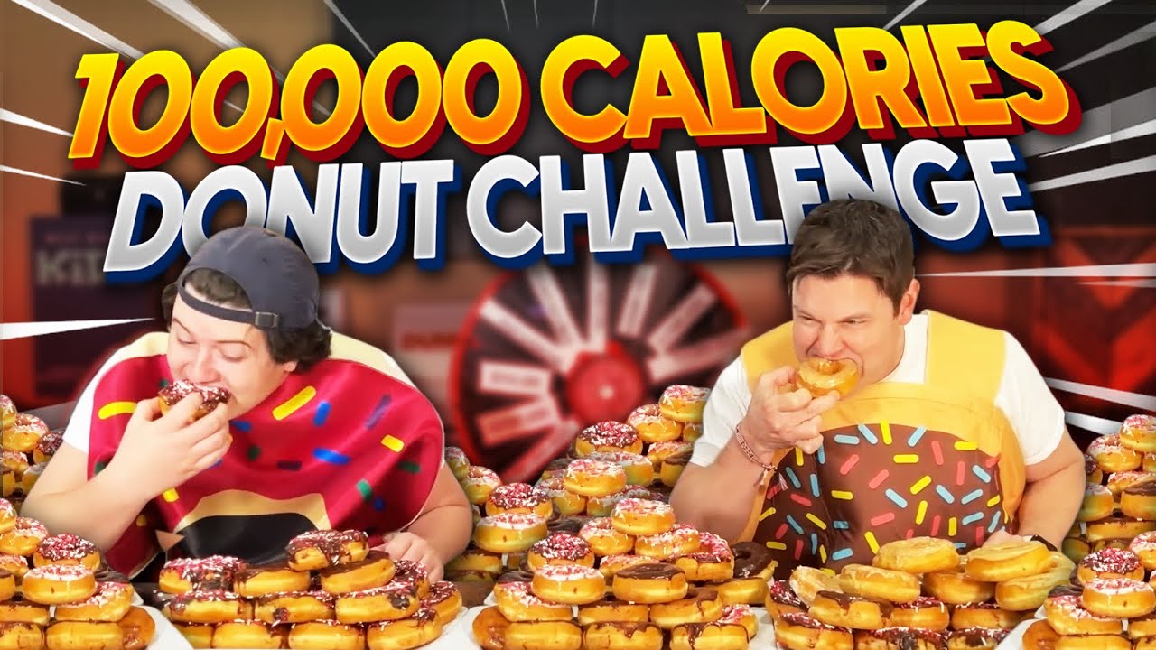 100,000 Calorie Donut Challenge - YouTube