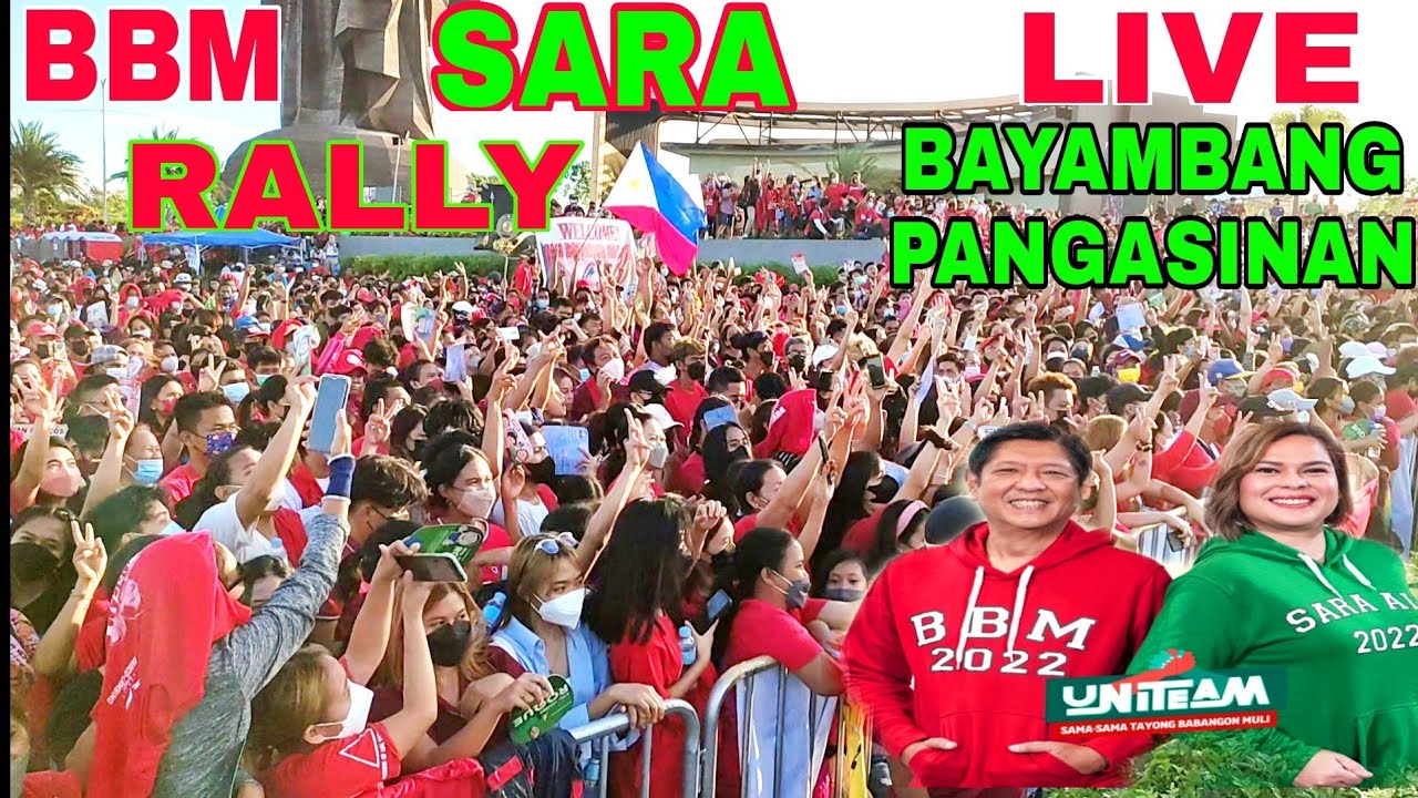 BBM SARA PROCLAMATION RALLY | LIVE PANGASINAN FEB 27 2022 - YouTube