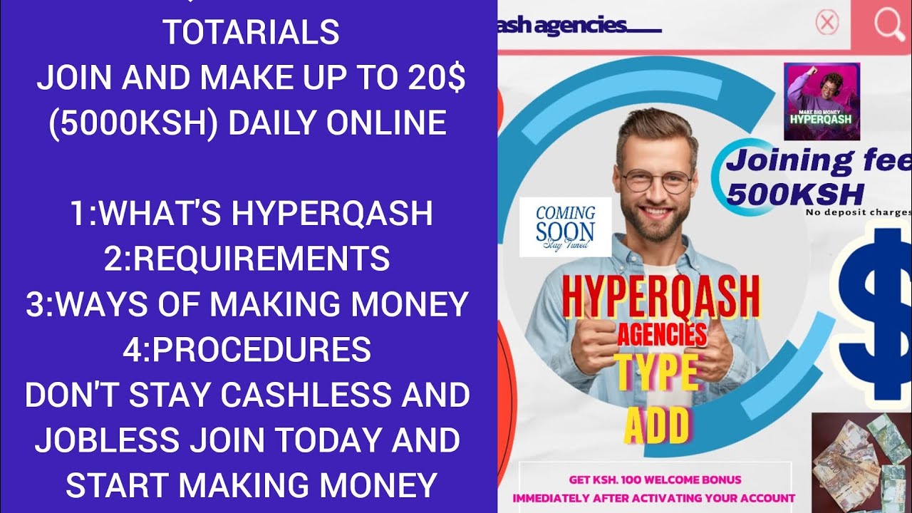 MAKE MONEY ONLINE WITH HYPERQASH&METAEARN AGENCIES UP TO 2000KSH DAILY# ...