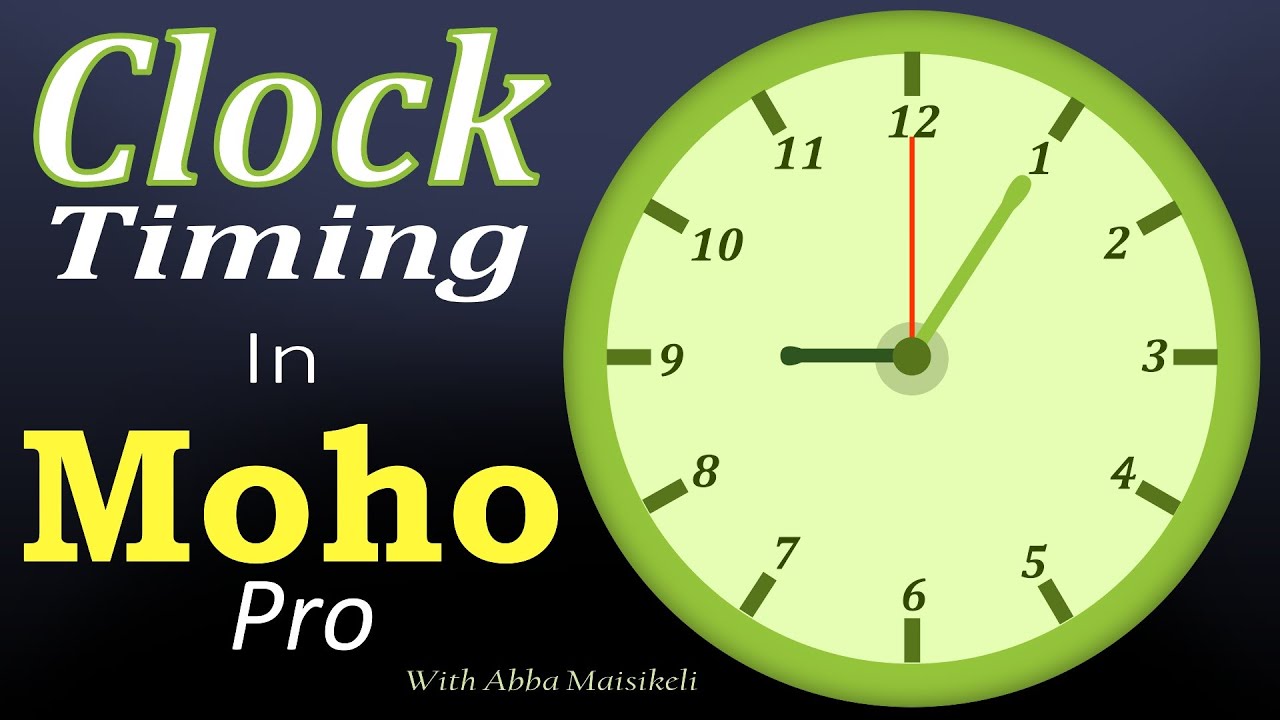 Create Clock Timing For Beginners In Moho Pro 2021 Tutorial - YouTube