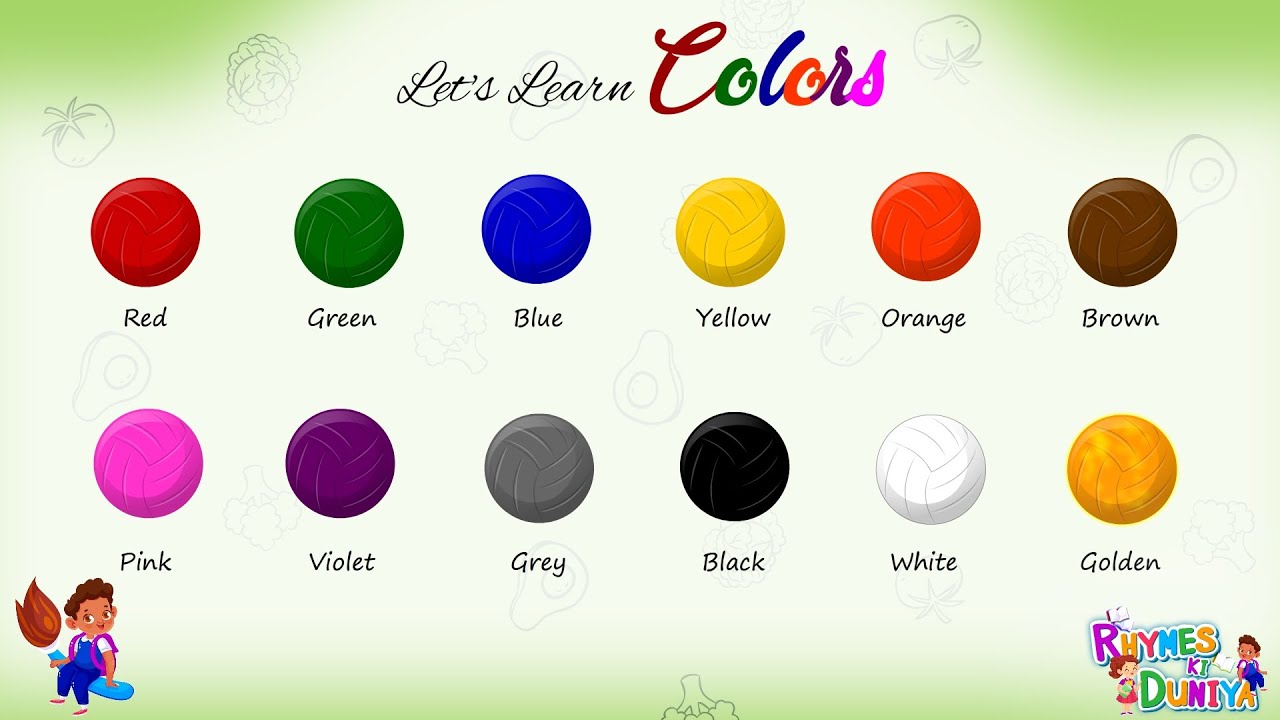 Rainbow Colors for Kids! Learn Color Names in a Fun Way | Interactive ...