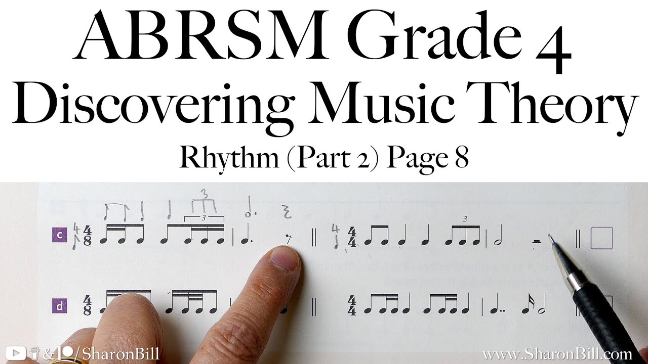 ABRSM Discovering Music Theory Grade 4 Rhythm (Part 2) Page 8 with ...