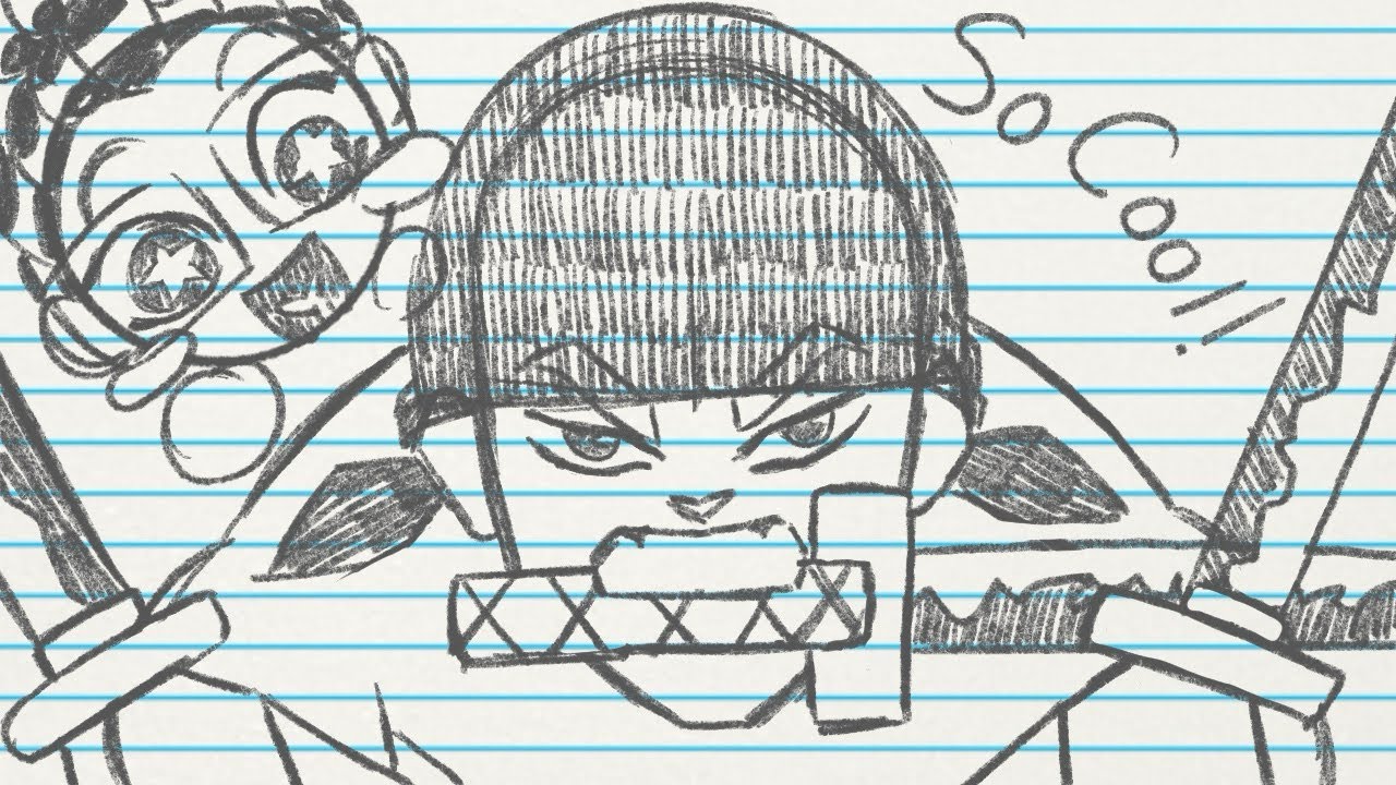 Let’s Draw Roronoa Zoro: Daily Doodle 141 - YouTube