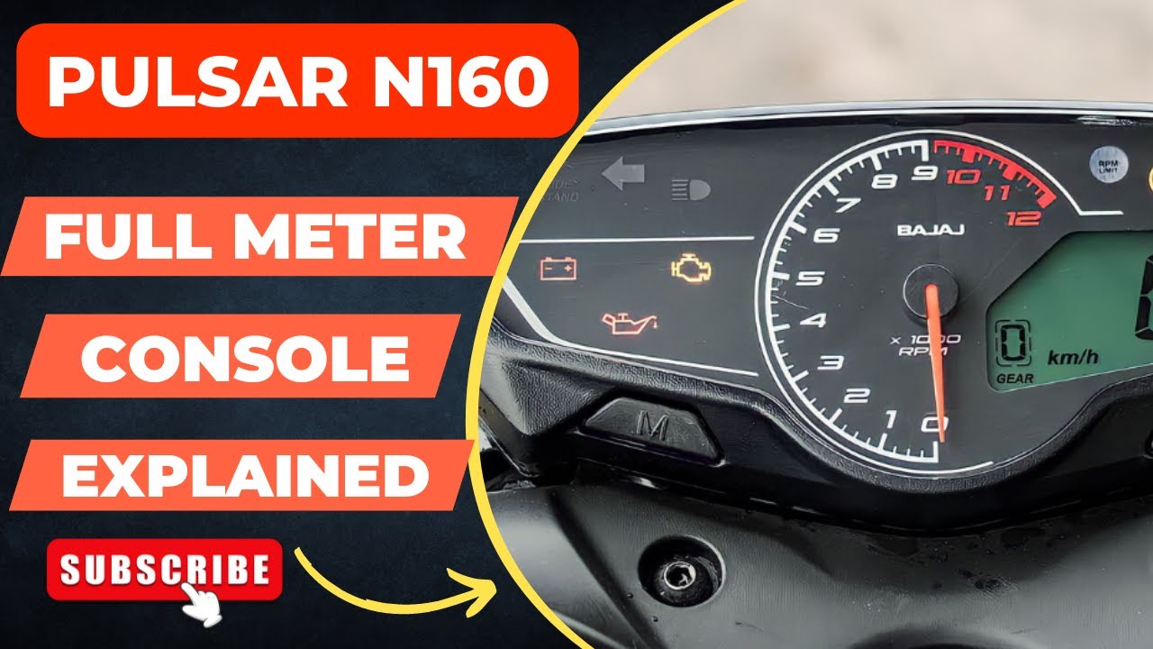 Pulsar N160 Meter Console Full Explained | मीटर केसे सेट करे #youtube # ...