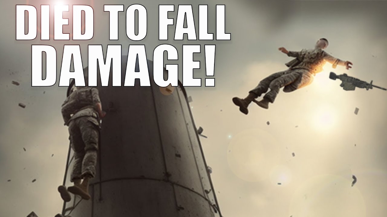 He Had An M249 And Died To FALL DAMAGE! - Rust - YouTube