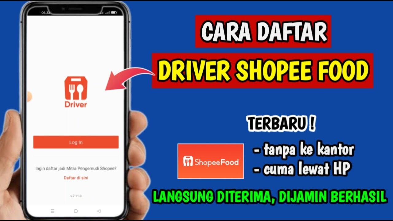 Cara Daftar Shopee Food Driver | Cara Daftar Driver Shopee Food - YouTube