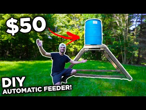 DIY BUDGET AUTOMATIC DEER FEEDER! Awesome Results! - YouTube