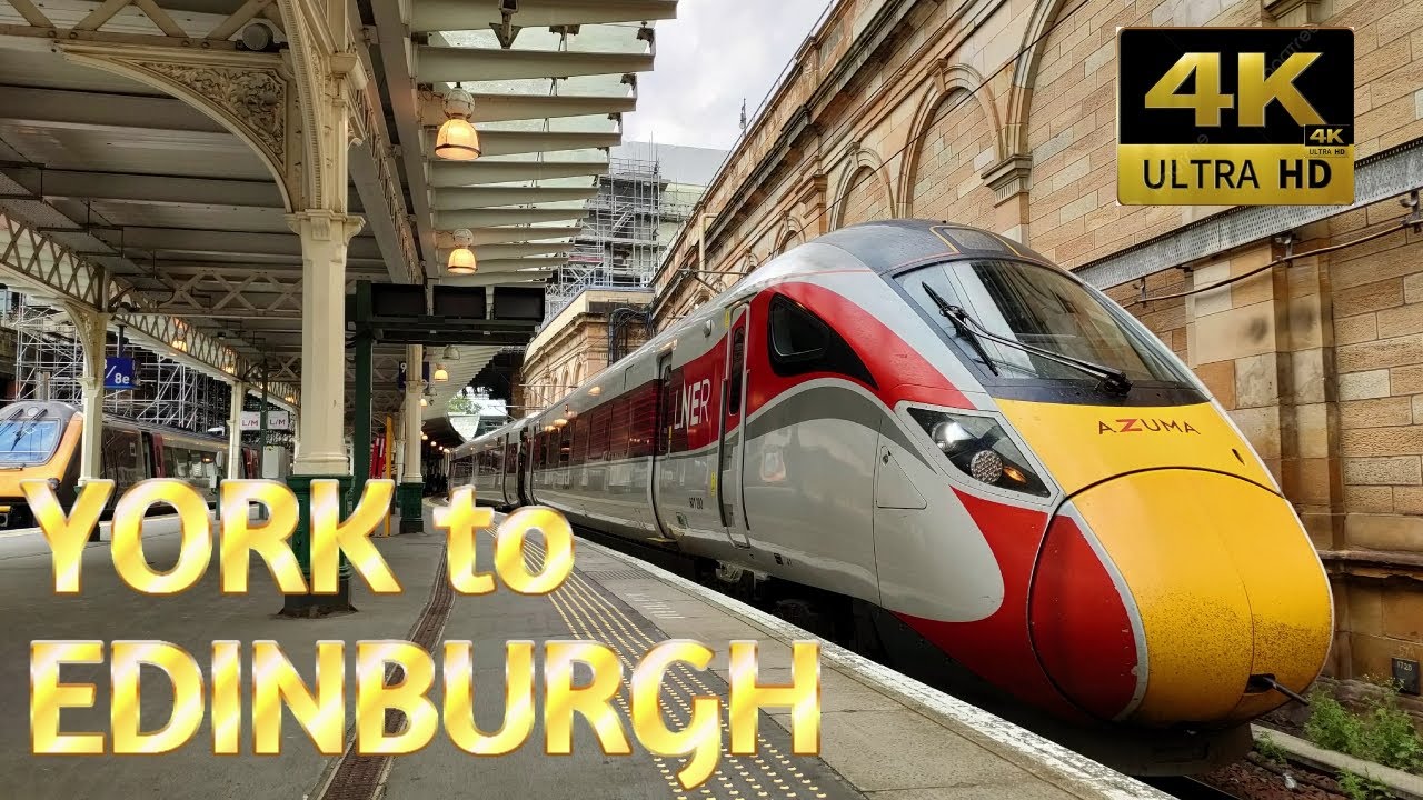 【4K Window View】LNER AZUMA York to Edinbrugh - YouTube